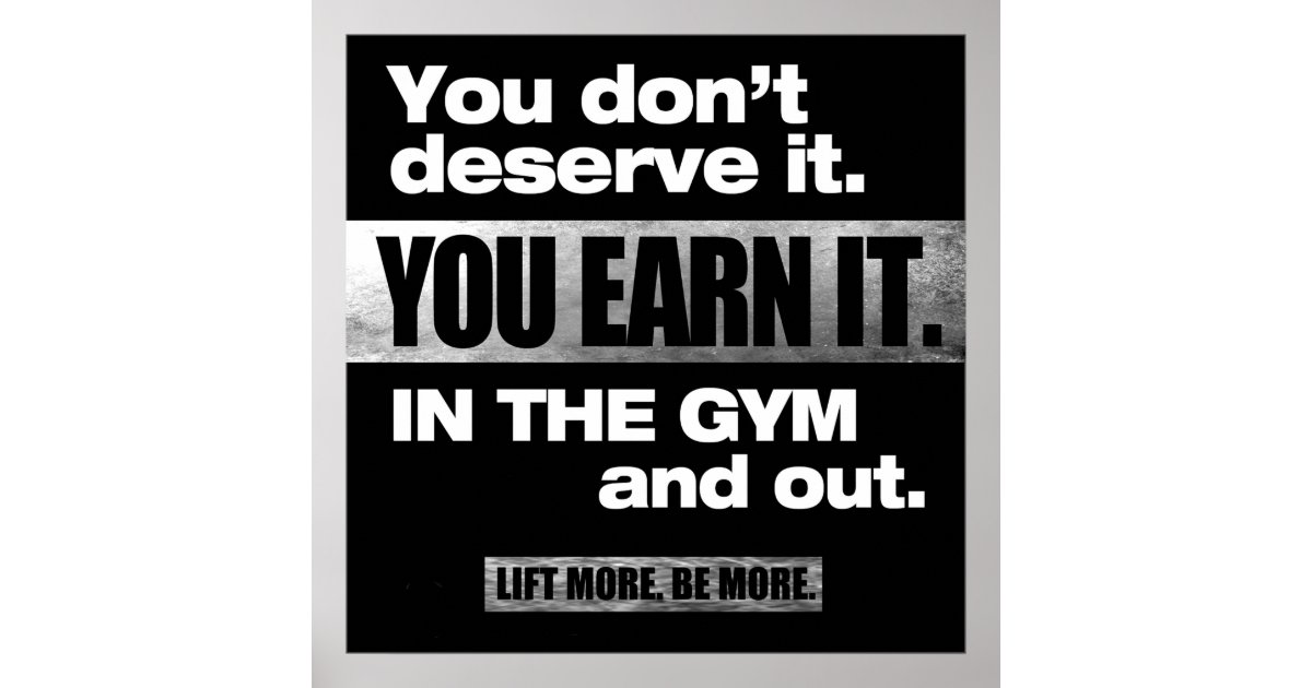 Gym Motivational Poster | Zazzle