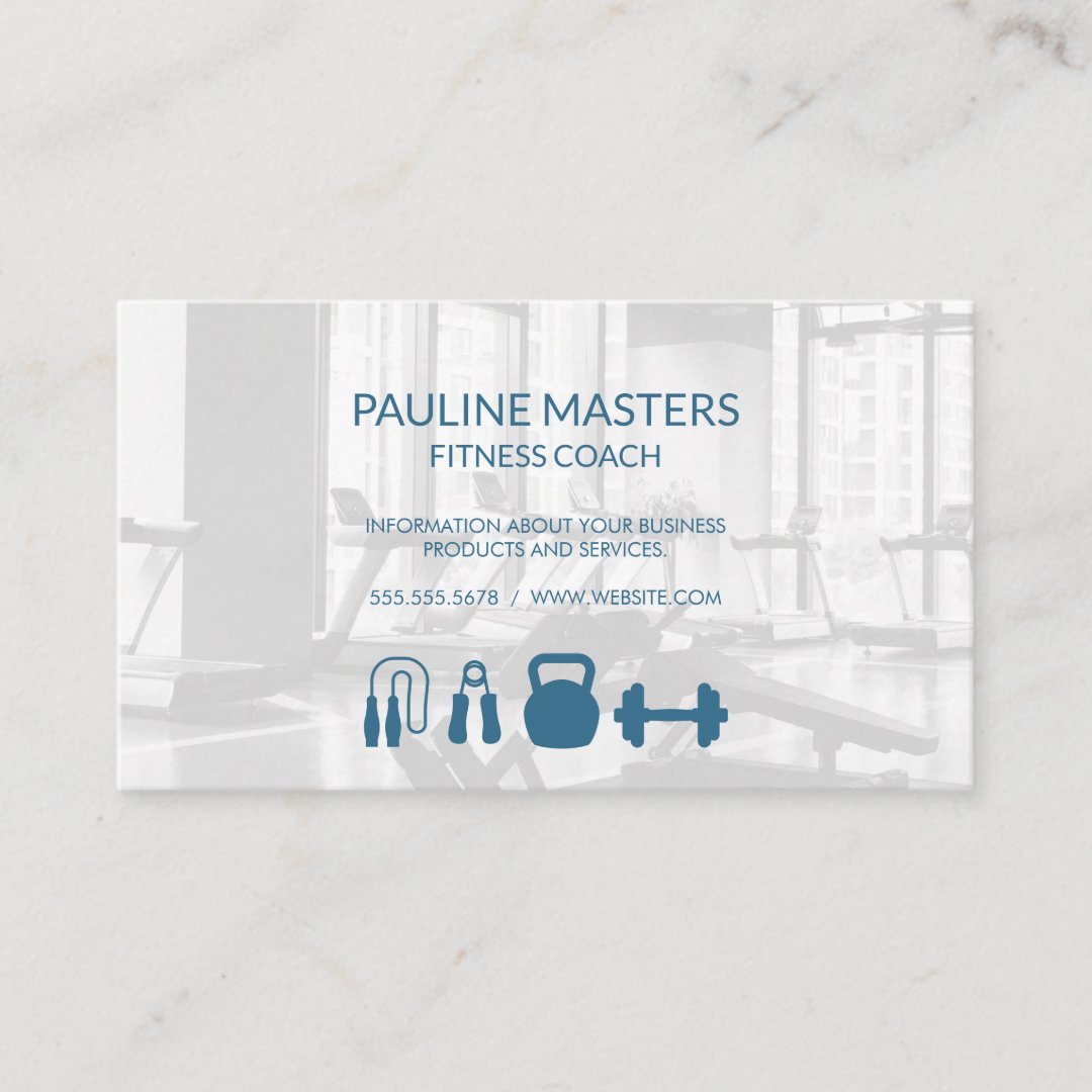 Gym Owner | Fitness Instructor | Personal Trainer Appointment Card | Zazzle