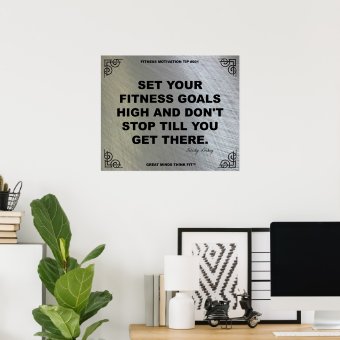 Gym Poster for Fitness Motivation #001 | Zazzle