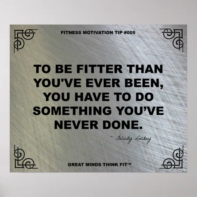 Gym Poster for Fitness Motivation #005 | Zazzle