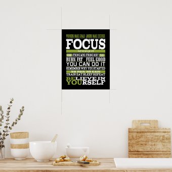 Gym poster, Motivational Exercise personal trainer Poster | Zazzle