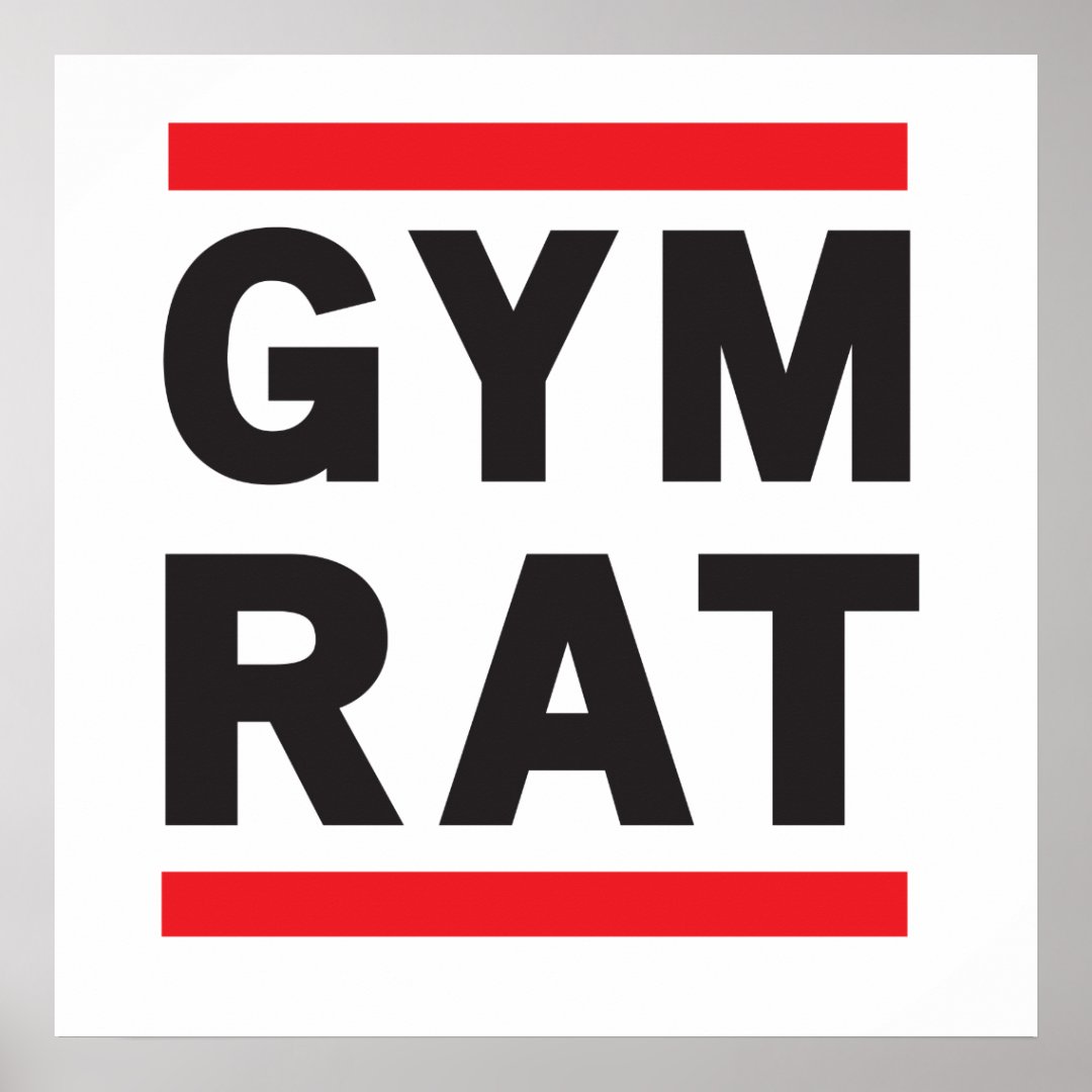 Gym Rat Poster | Zazzle