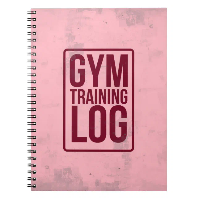 Gym Training Log Notebook | Zazzle