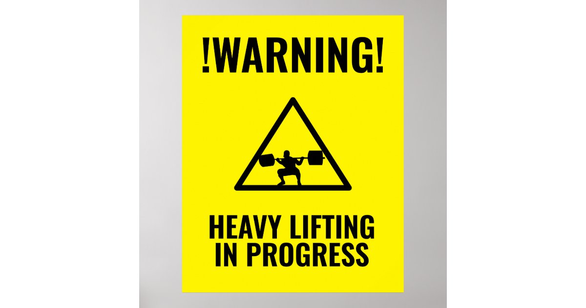 Gym warning sign | Zazzle