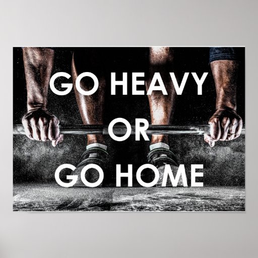 Gym Weights Training Fitness Motivational Poster | Zazzle