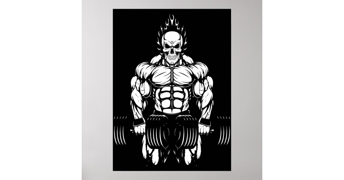Gym Workout Bodybuilding - Lifting Motivational Poster | Zazzle