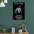 Gym Workout | Motivational Boxer Quote Poster | Zazzle