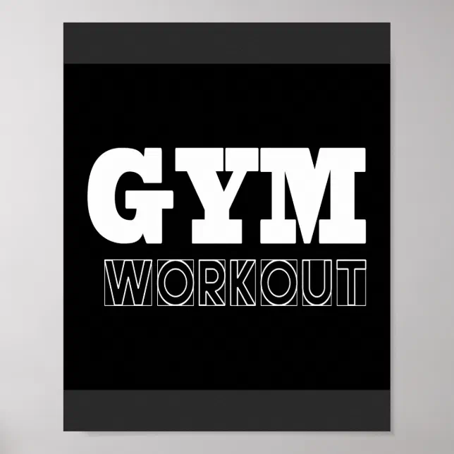 Gym Workout Pump Cover Fitness Poster | Zazzle
