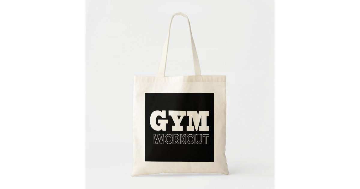 Gym Workout Pump Cover Fitness Tote Bag | Zazzle