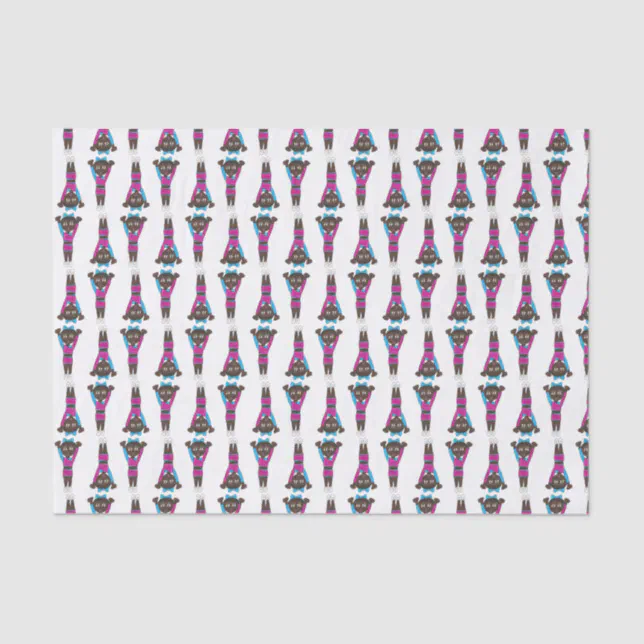 Gymnast Gymnastics Acrobatics Dance Recital Gym Tissue Paper | Zazzle