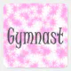 Gymnast Square Sticker | Zazzle