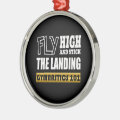 Gymnastics 101 Fly High - Bar Gymnast Metal Ornament | Zazzle