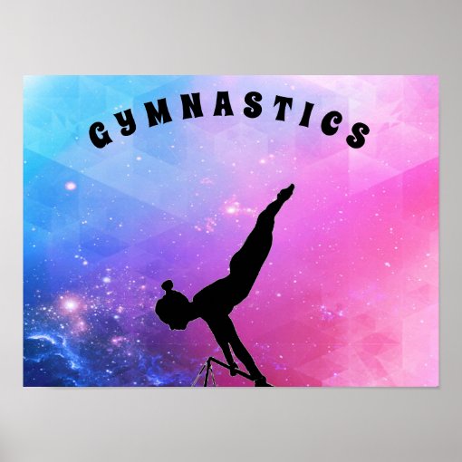 Gymnastics Abstract Poster | Zazzle