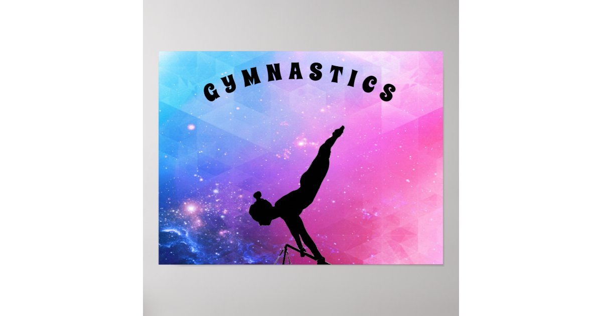 Gymnastics Abstract Poster | Zazzle