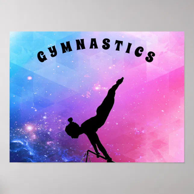 Gymnastics Abstract Poster | Zazzle