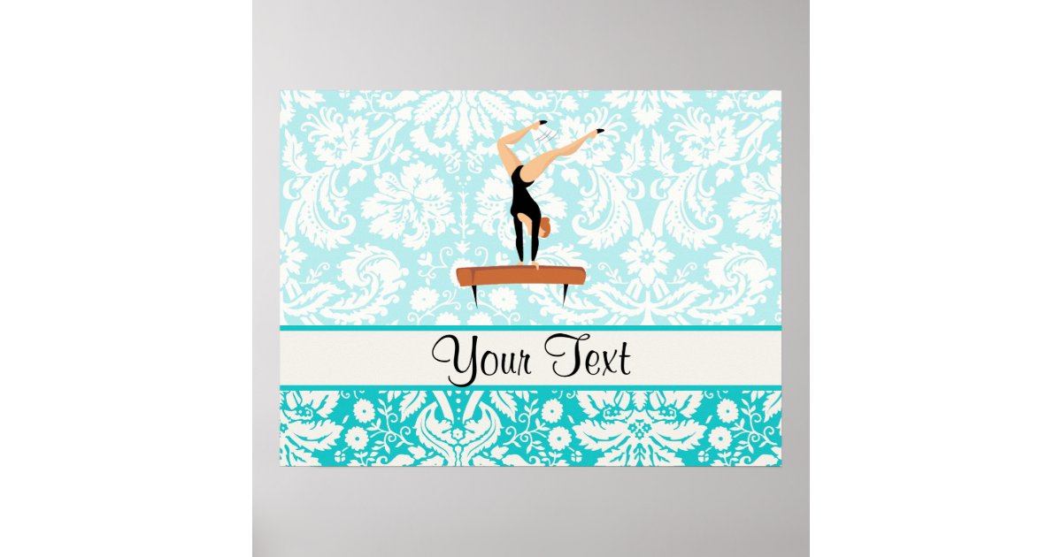 Gymnastics Balance Beam Poster | Zazzle