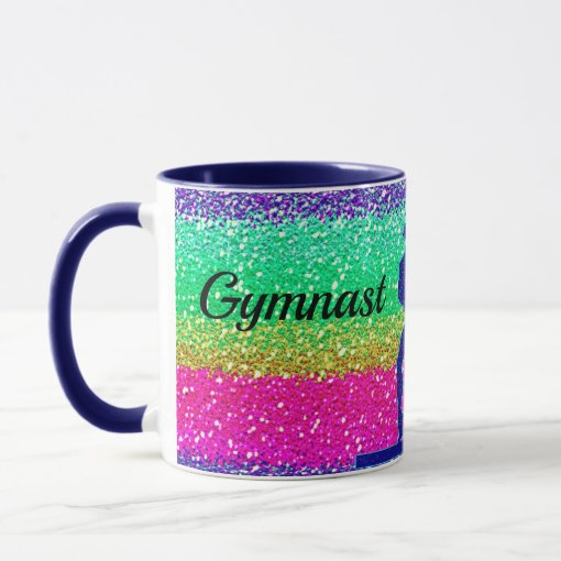 Gymnastics Beam Sparkle Mug | Zazzle