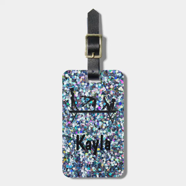 GYMNASTICS BLING Luggage Tag for Travel | Zazzle