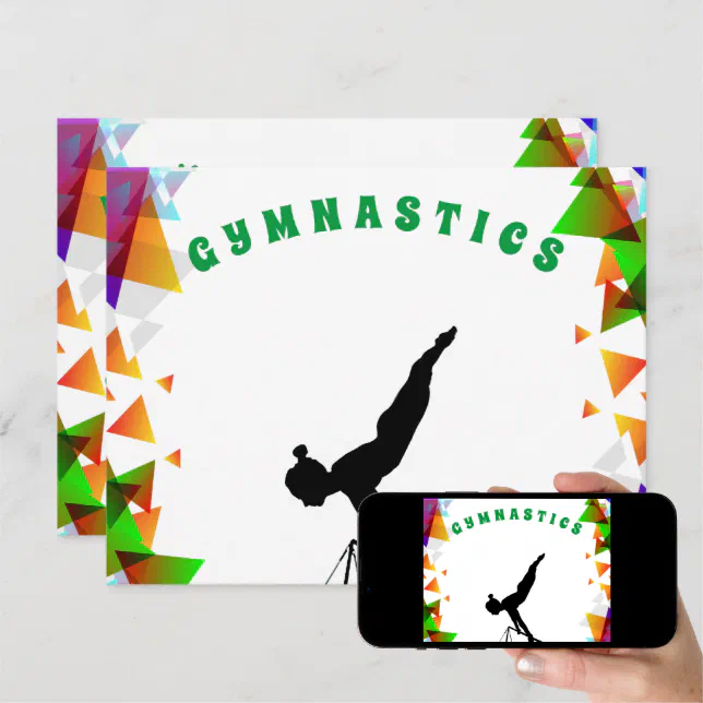 Gymnastics Card for Girls who love Gymnastics! | Zazzle