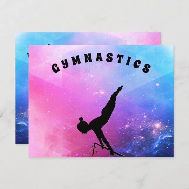 Gymnastics Card for Girls who love Gymnastics! | Zazzle