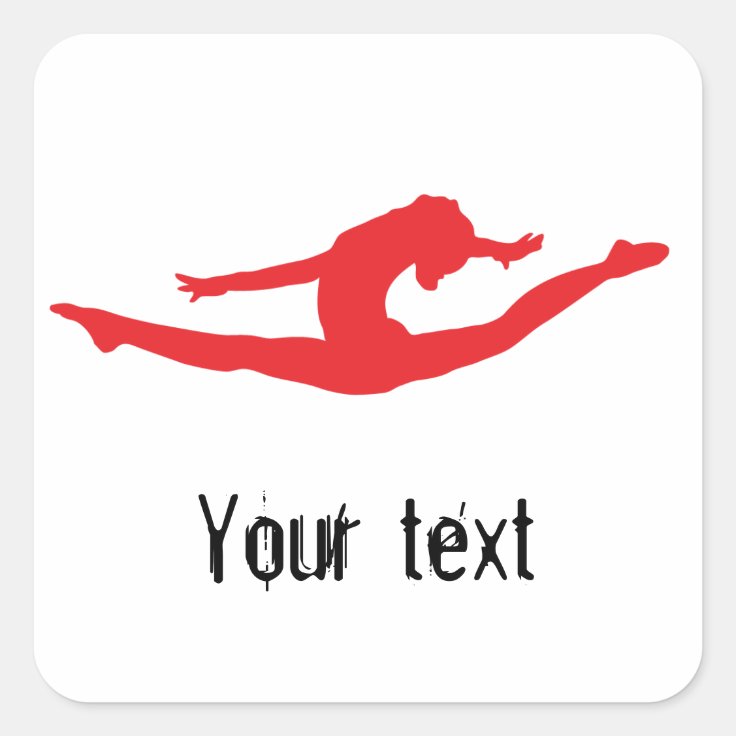 Gymnastics Dance Cheer Stickers | Zazzle