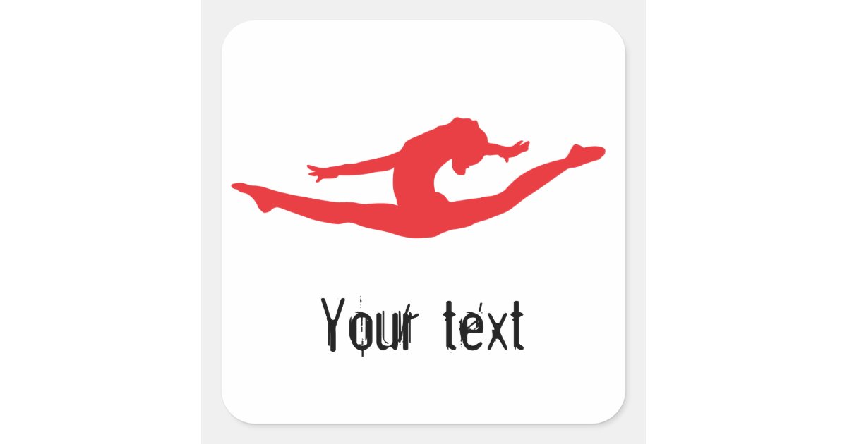 Gymnastics Dance Cheer Stickers | Zazzle