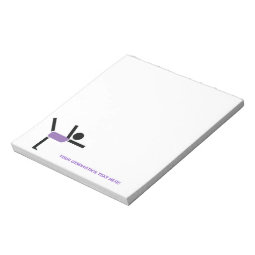 Gymnastics gifts, gymnastics performer custom notepad | Zazzle