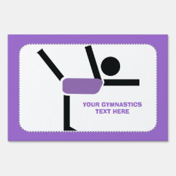 Gymnastics gifts, gymnastics performer custom sign | Zazzle