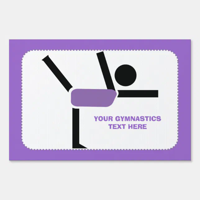 Gymnastics gifts, gymnastics performer custom sign | Zazzle