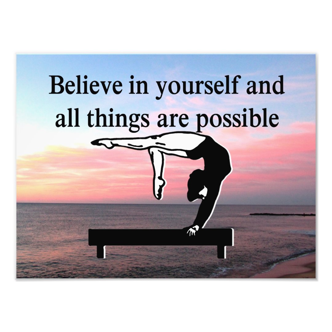 GYMNASTICS GOALS PHOTO PRINT | Zazzle