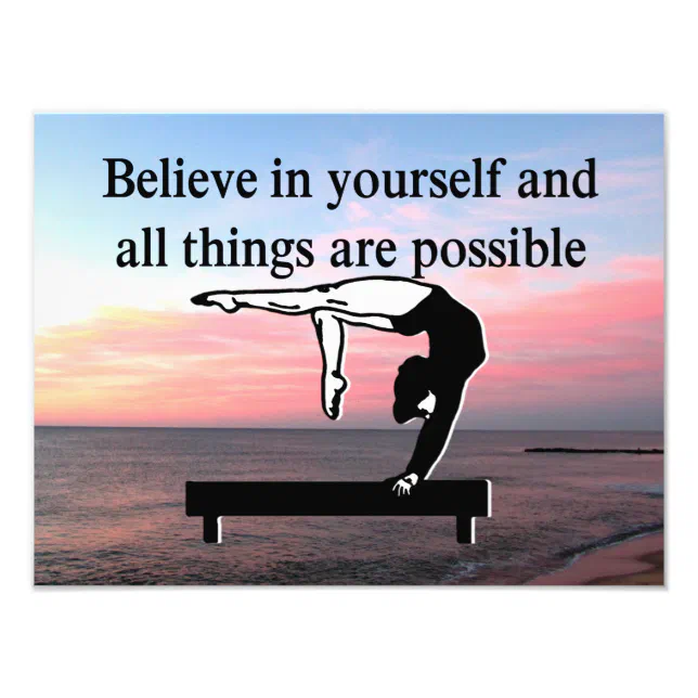 GYMNASTICS GOALS PHOTO PRINT | Zazzle