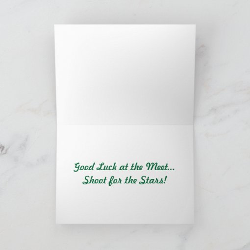 Gymnastics Good Luck Card | Zazzle