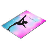 Gymnastics Gradient w/ Name of Gymnast Notebook | Zazzle
