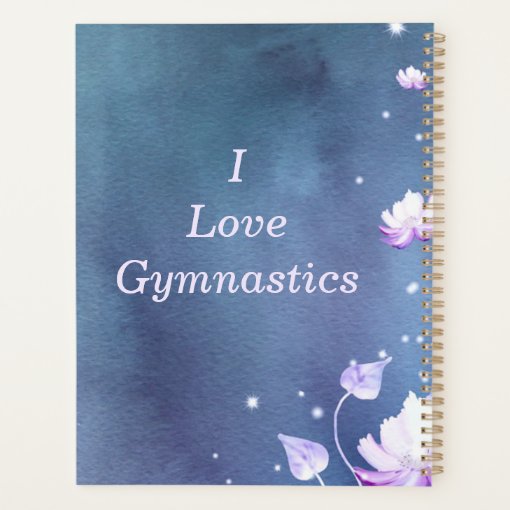 Gymnastics "I Love Gymnastics" Balance Beam Planner | Zazzle