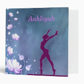 Gymnastics "I Love Gymnastics" Balance Beam School 3 Ring Binder | Zazzle