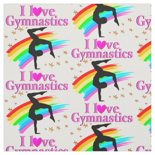Gymnastics Is My Life Fabric | Zazzle