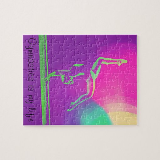 Gymnastics is my life puzzle. jigsaw puzzle | Zazzle