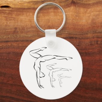 Gymnastics Keychain | Zazzle