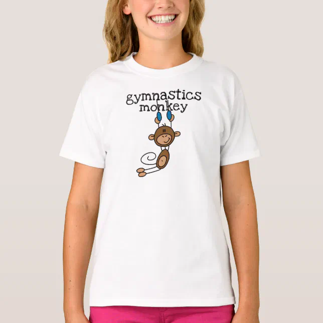 Gymnastics Monkey Tshirts and Gifts | Zazzle