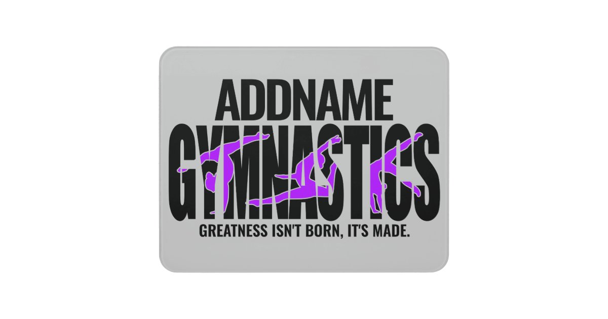 Gymnastics NAME Acrobatic Team Handspring Gymnast Door Sign | Zazzle