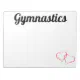 Gymnastics Notepad with Hearts | Zazzle