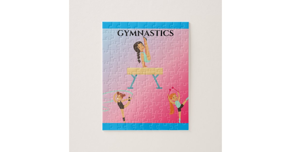 Gymnastics puzzle for girl's. | Zazzle