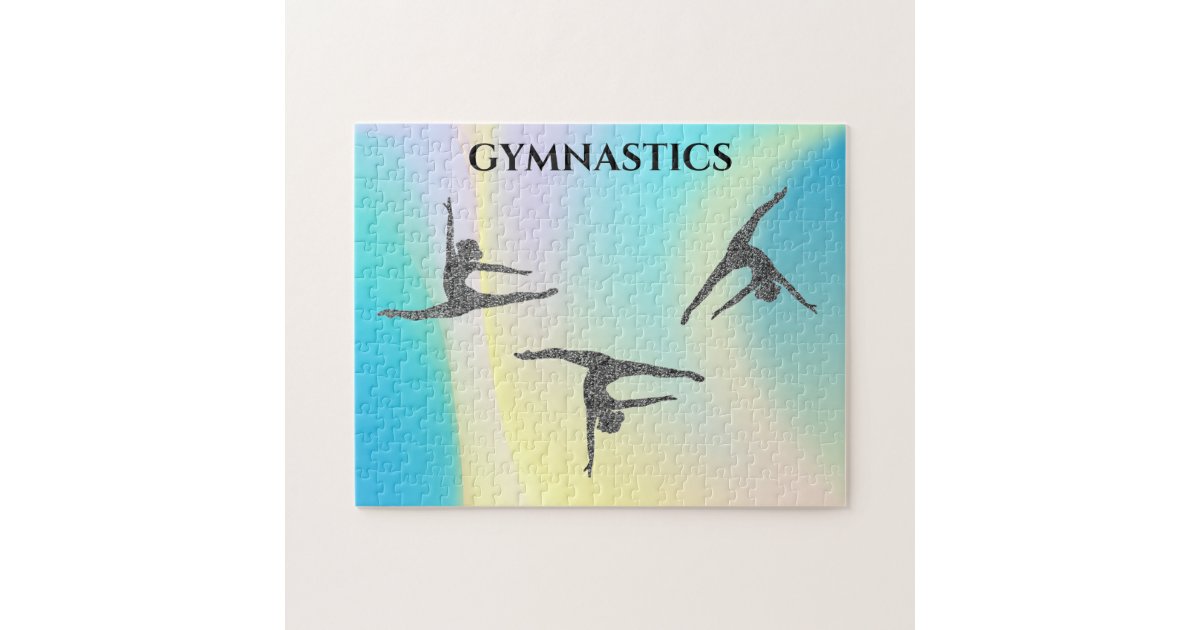 " GYMNASTICS" rainbow Jigsaw Puzzle | Zazzle