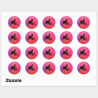 Gymnastics Uneven Bars Sparkle Stickers | Zazzle