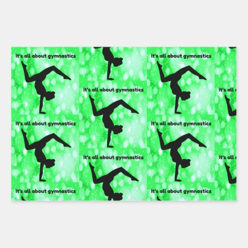 Gymnastics Wrapping Paper Sheet Set | Zazzle