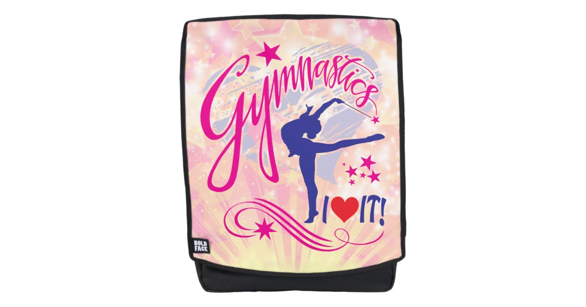 Gymnast's Gymnastics - I Love It! Backpack | Zazzle.com