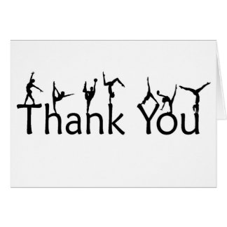 Gymnastics Thank You Cards | Zazzle