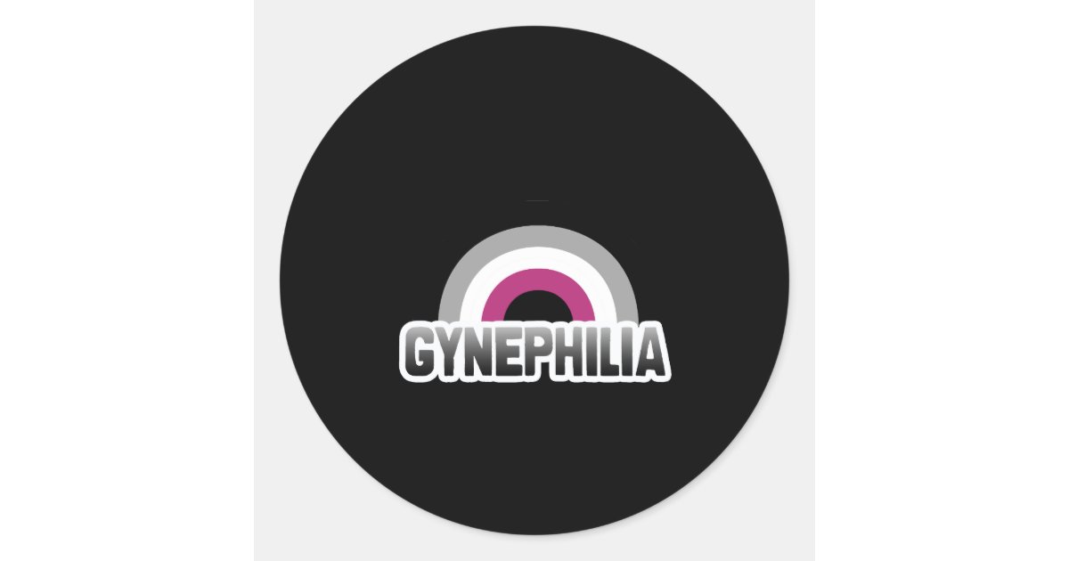 Gynephilia Pride Classic Round Sticker | Zazzle