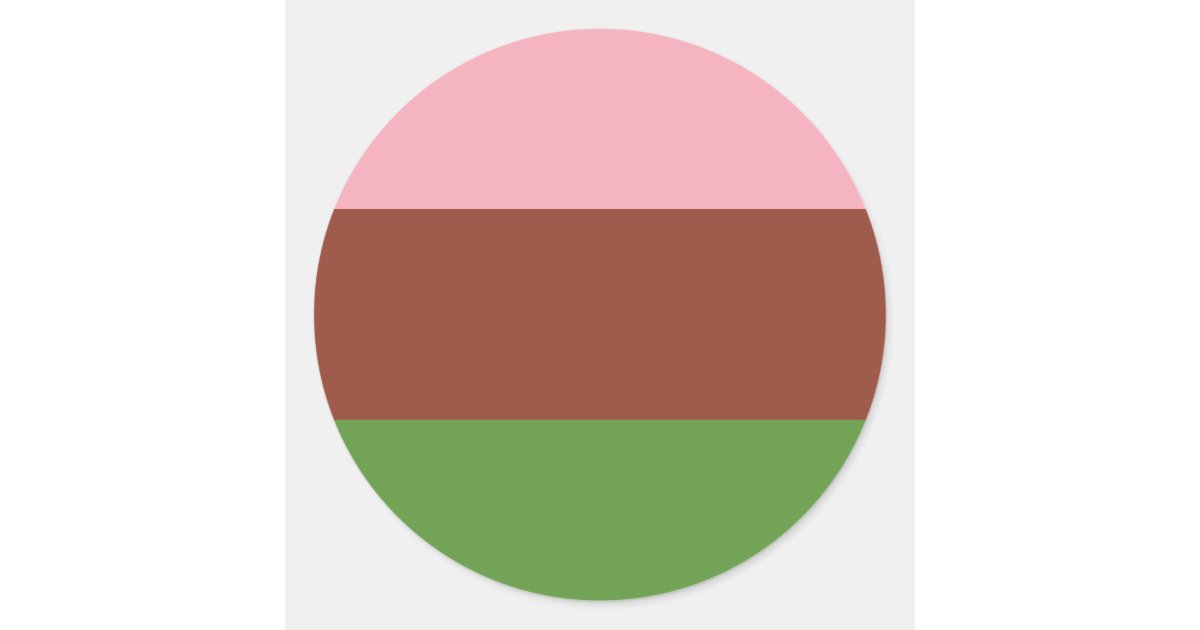 gynesexual pride flag classic round sticker | Zazzle