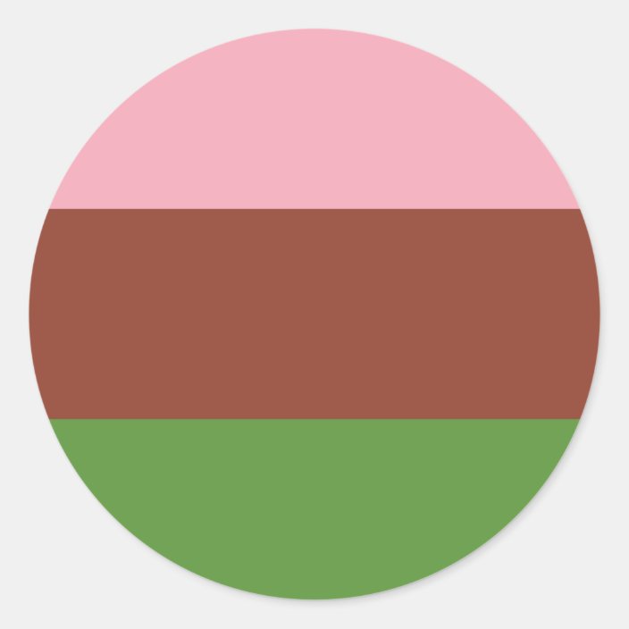 gynesexual pride flag classic round sticker | Zazzle.com